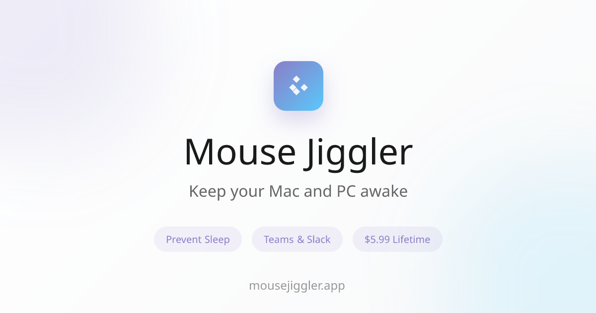 Mouse Jiggler - Keep Your Computer Active | Prevent Sleep & Away Status
